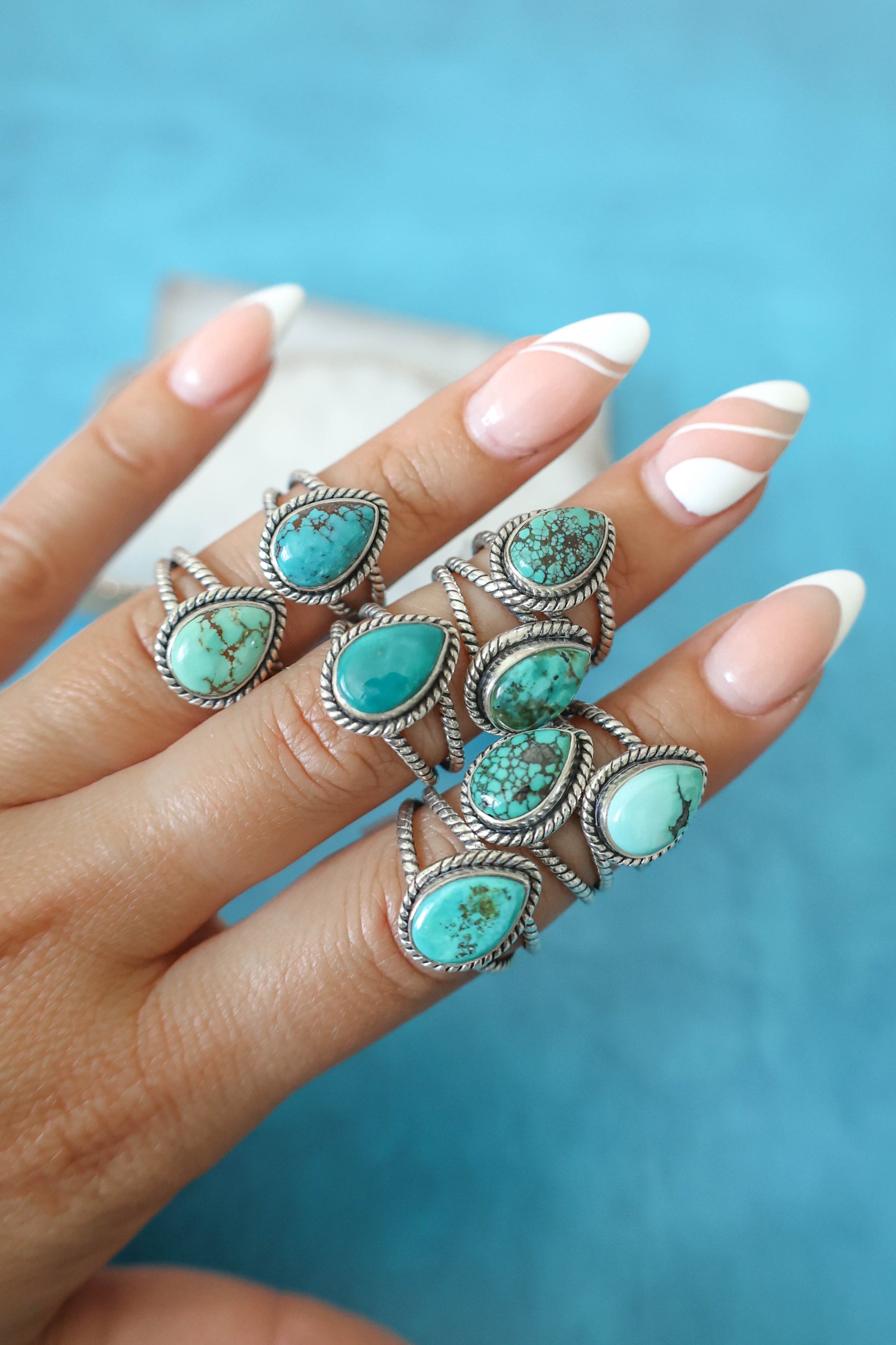 Positano Ring Turquoise - Silver – shopchasingindigo