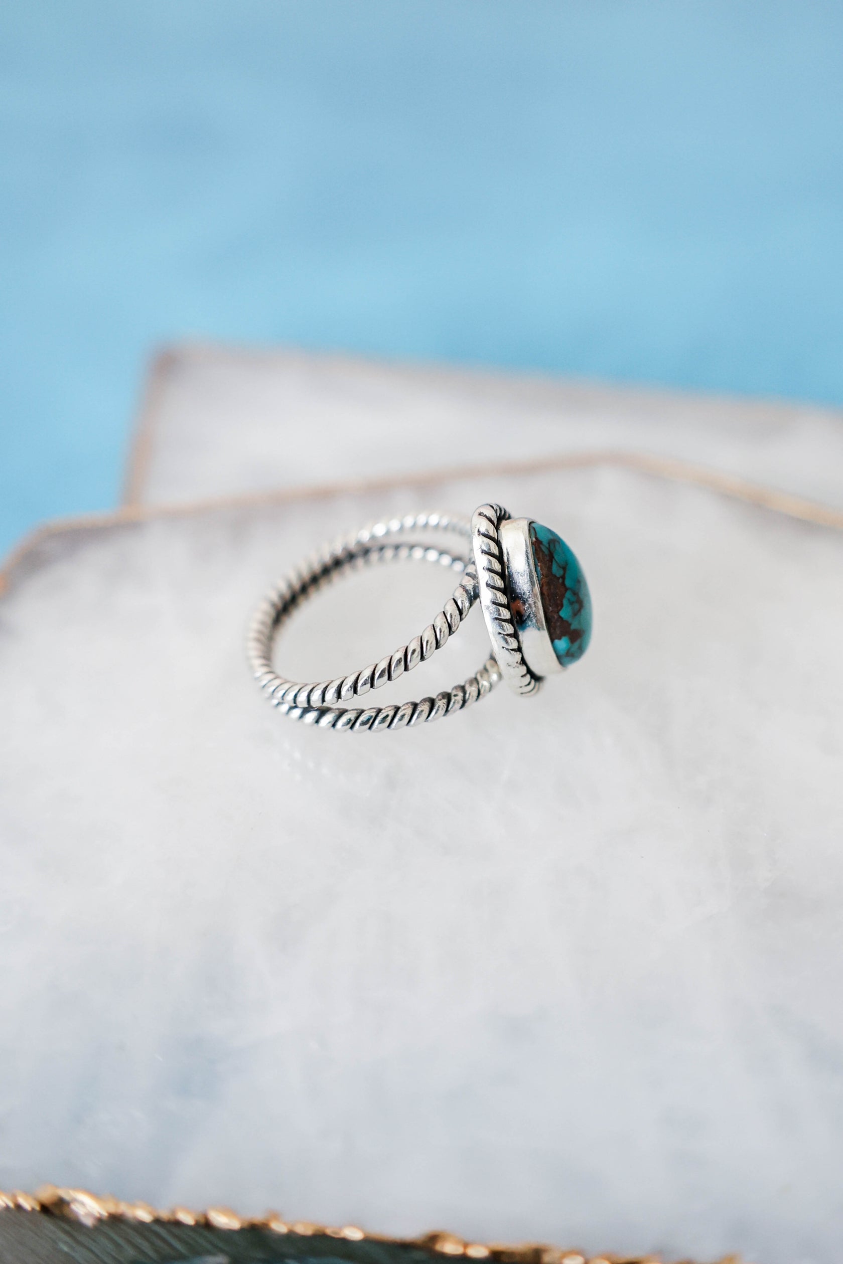 Positano Ring Turquoise - Silver – shopchasingindigo
